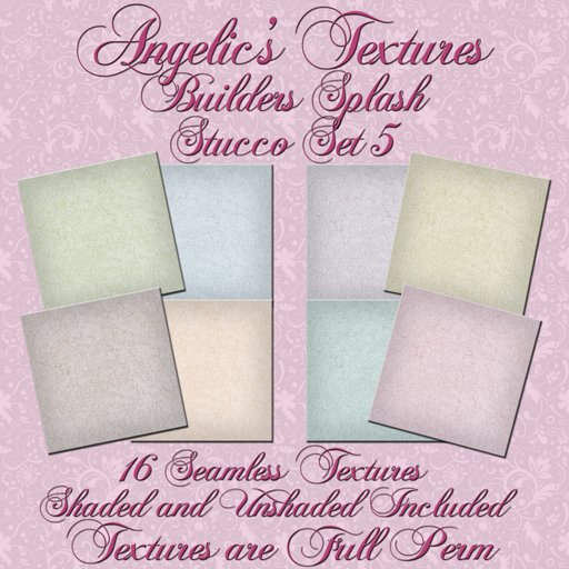 Second Life Marketplace - [Angelic] Builders Splash - Stucco Set 5